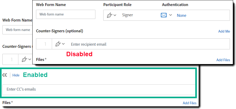 Adobe Acrobat Sign Web Forms